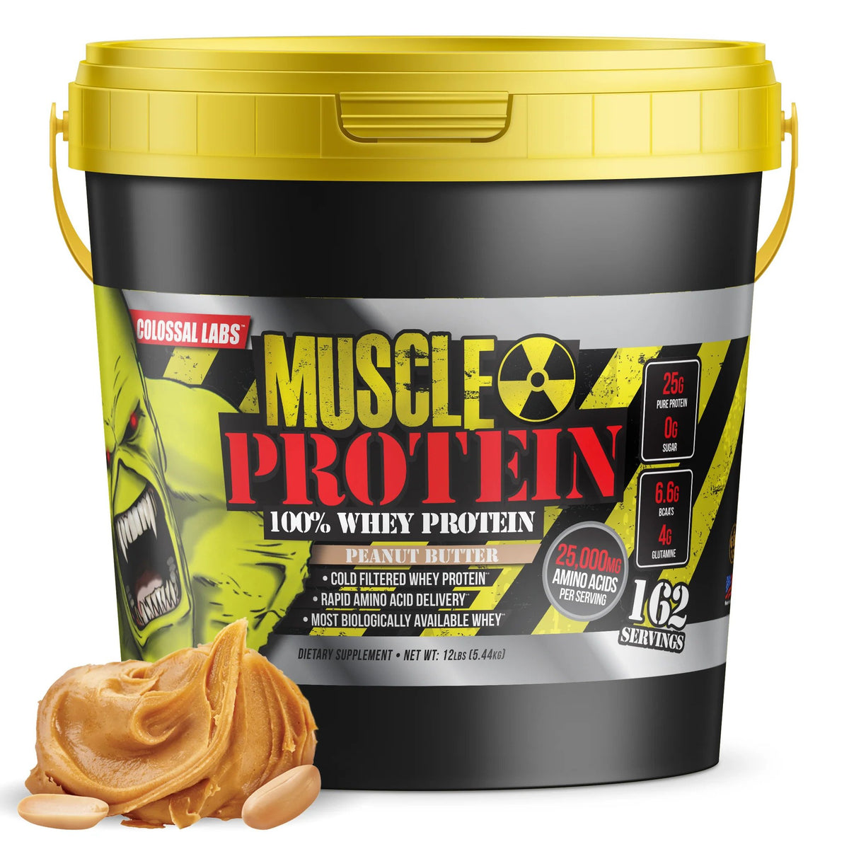 Colossal Labs Monster Muscle Protein 12 Pounds Peanut Butter – Prime ...