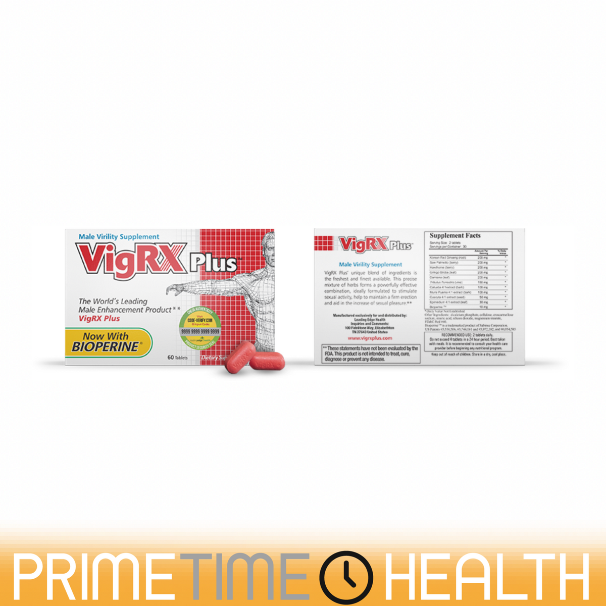 VigRX Plus: Leader in Male Libido Boosting 60 Tablets – Prime Time Health