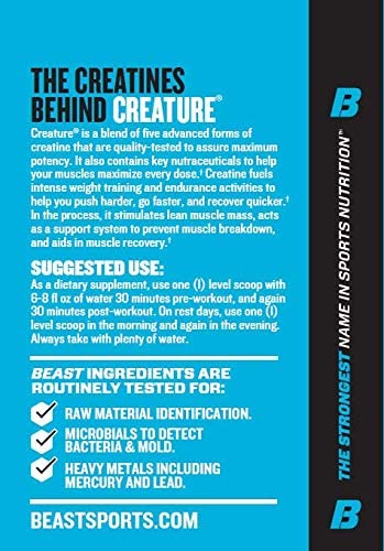 Beast Sports Creature Creatine Powder, Citrus 60 Servings – Prime Time ...